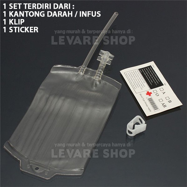 Jual 1 pcs Kantong Infus Darah Blood Bag Plastik Kemasan Minuman ...