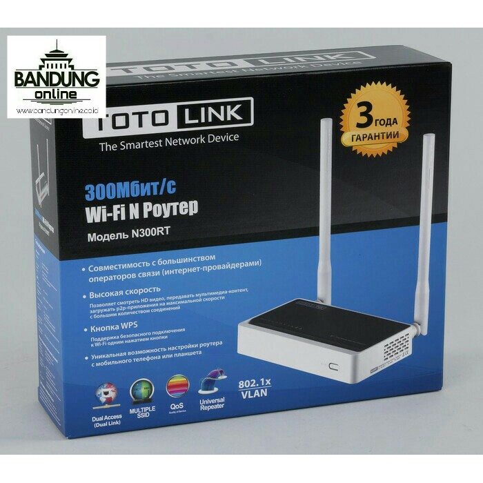Jual TOTOLINK / TOTO Link N300RT - 300Mbps Wireless N Router - 2 Antena ...