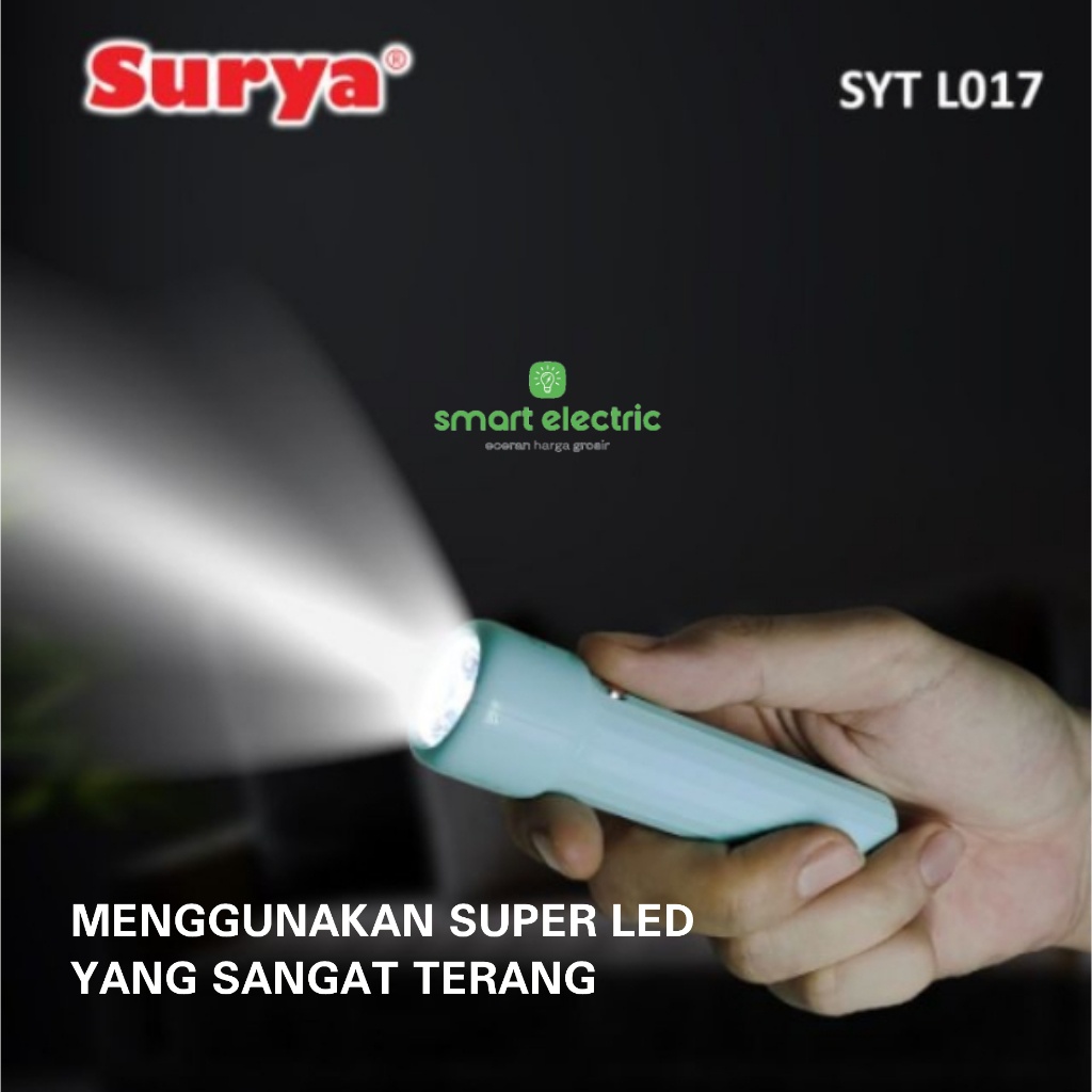 Jual Senter Mini Surya SYT L017 LED Rechargeable Super Terang Tahan 4 Jam Murah | Shopee Indonesia
