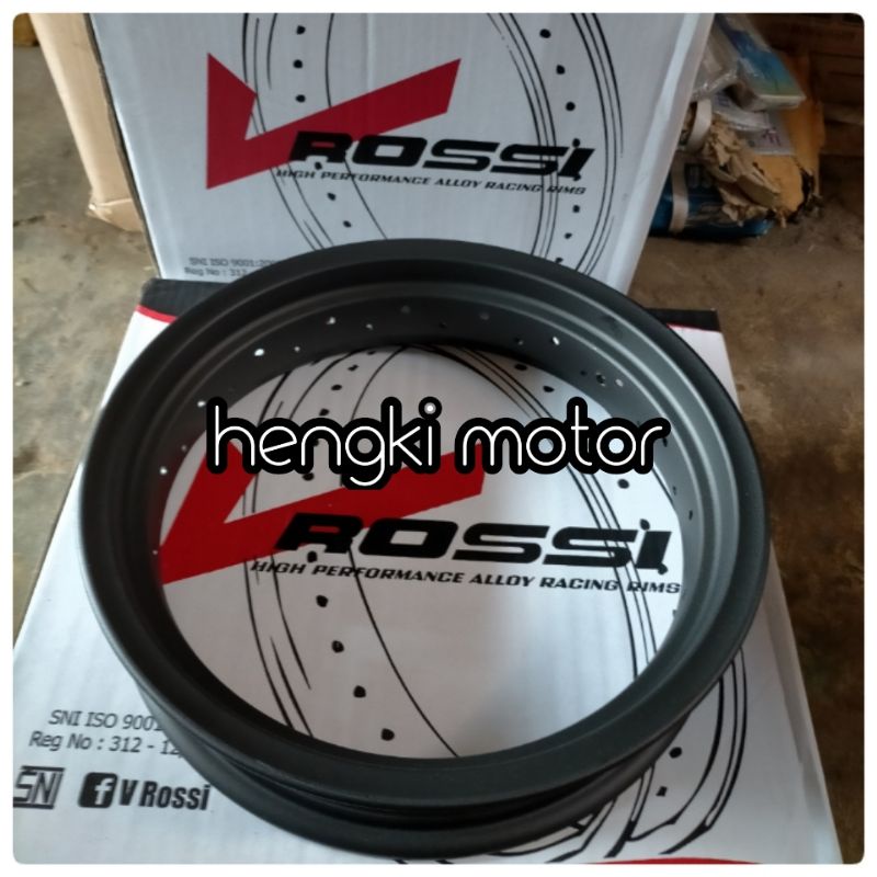 Jual velg Rossi XD ring 14 uk 250,300 warna hitam doff/kulit jeruk ...