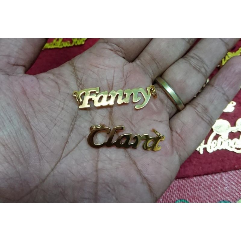 Jual liontin custom nama bisa pilih font | Shopee Indonesia