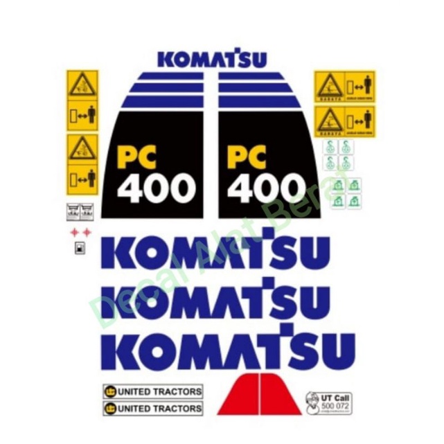 Jual Stiker Excavator KOMATSU PC400-8, Decal Alat Berat | Shopee Indonesia