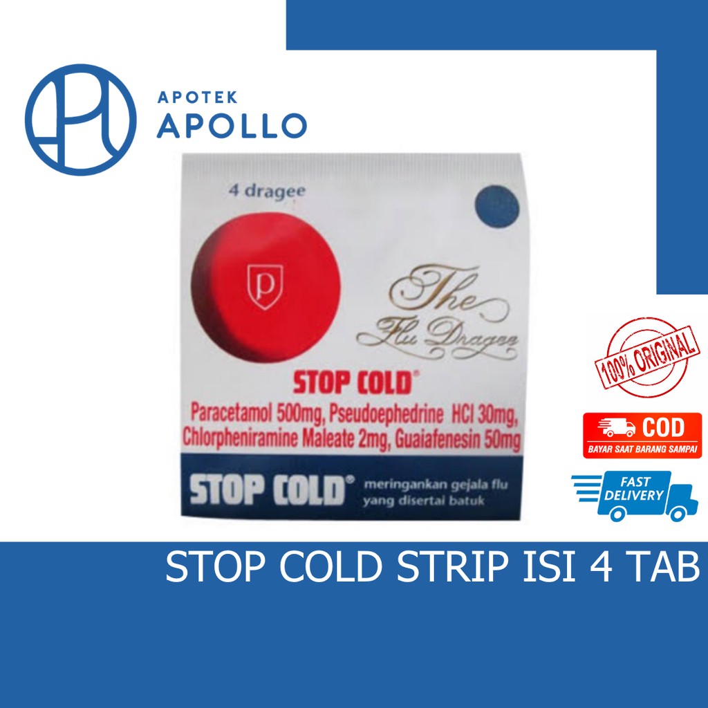 Jual STOP COLD STRIP ISI 4 TABLET | Shopee Indonesia