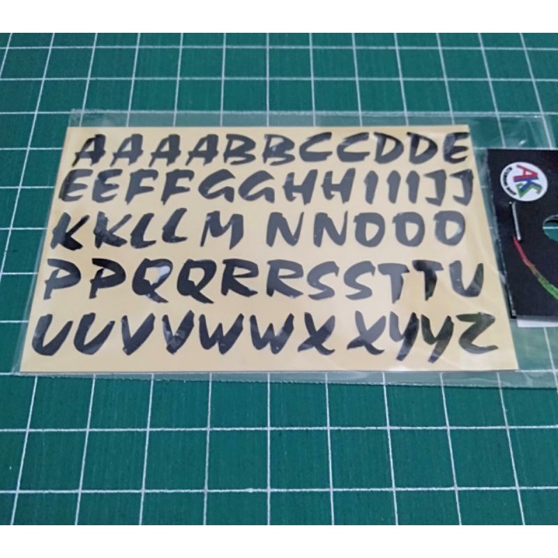 Jual Stiker huruf sticker abjad setiker motor cutting edisi tulisan ...