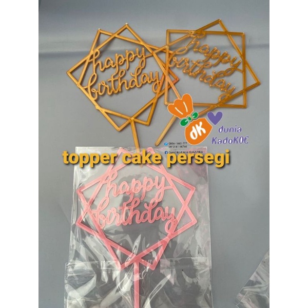 Jual Berbagai jenis topper cake ,topper kue coklat, hiasan kue | Shopee ...