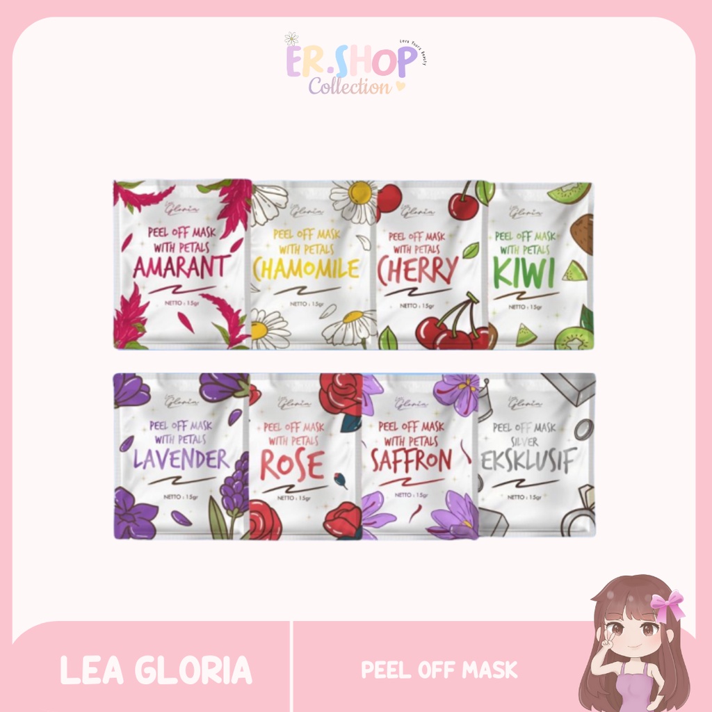 Jual LEA GLORIA MASKER WAJAH PEEL OFF PETALS (BPOM) | Shopee Indonesia