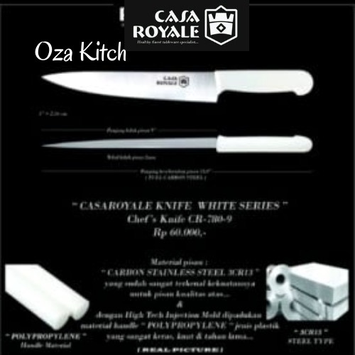 Jual CASAROYALE CHEF'S KNIFE CR-780-9 ( PISAU KOKI 9" ) | Shopee Indonesia