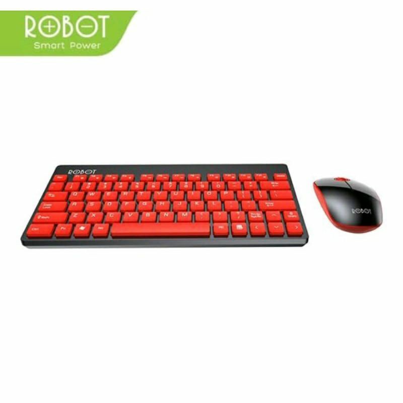 Jual Wireless Keyboard and Mouse Combo ROBOT KM3000 - Set Keyboard dan ...