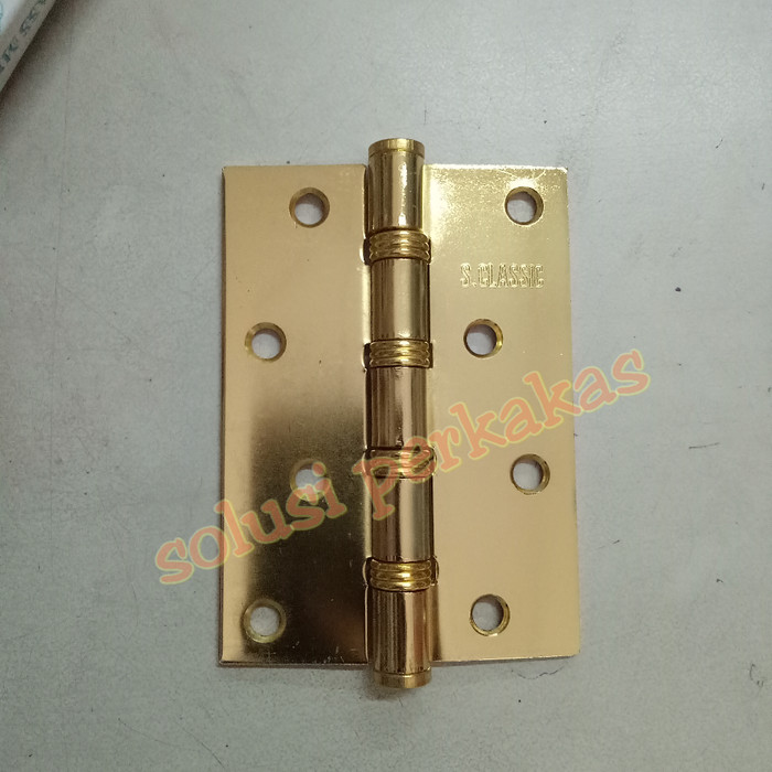 Jual Engsel Stanless brass /kuning 4" engsel jendela/pintu model lahar ...