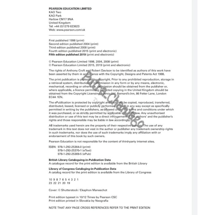 Jual Buku Mathematics for Engineers 5th Fifth Edition by Anthony Croft | Shopee Indonesia