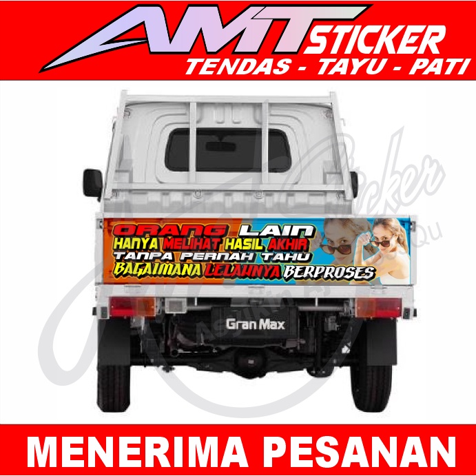 Jual Stiker Decal Pintu Belakang Mobil Pick Up Stiker Decal Tulisan Dan ...
