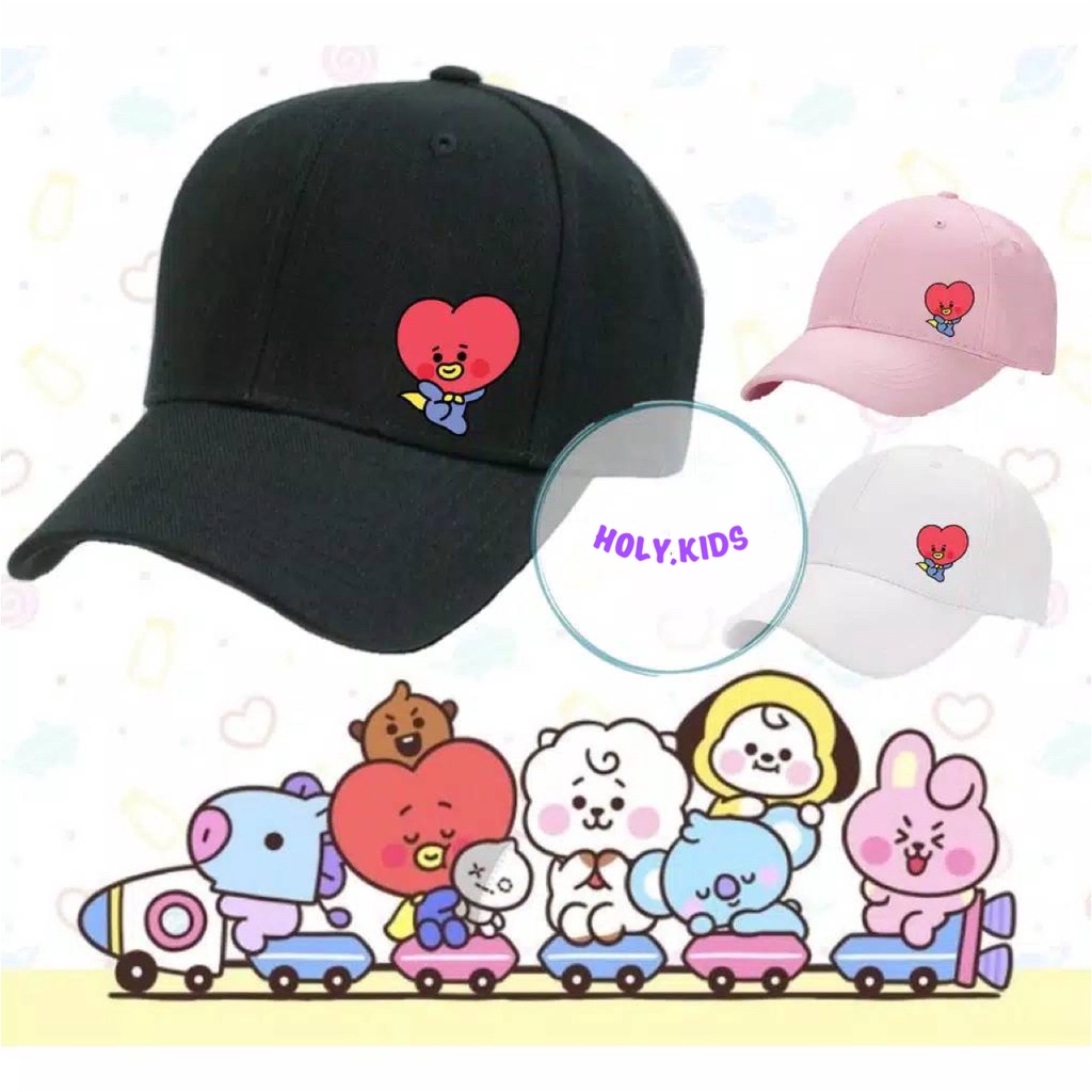 Jual TOPI BT21 BTS /TOPI BASEBALL ANAK DAN DEWASA BT21 / TOPI VASEBALL BT21 BTS /TOPI TATA ...