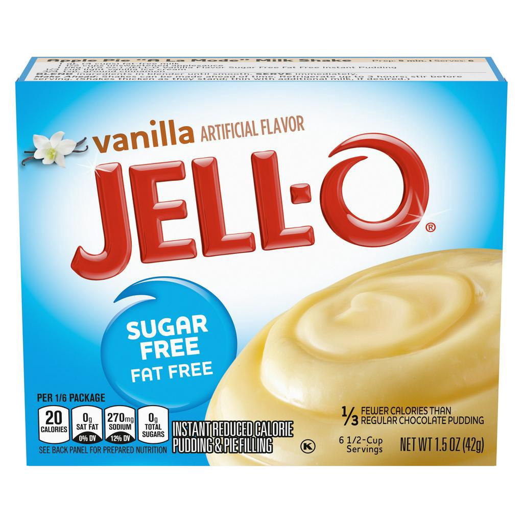 Jual USA Jell-O Sugar Free Vanilla Instant Pudding Mix, 1.5 oz Box ...