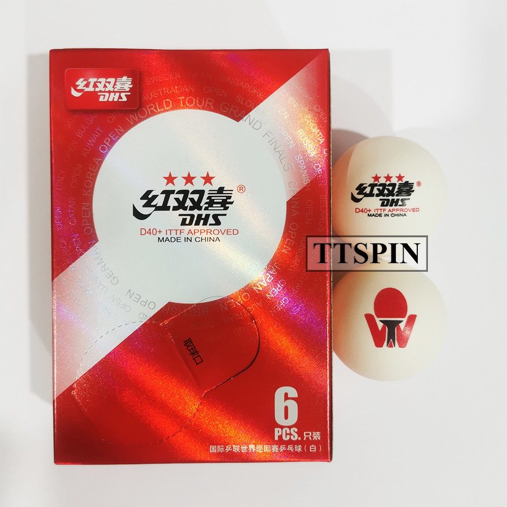 Jual DHS World Tour D40+ ITTF Ball 3 star - Bola Pingpong Tenis Meja Ball | Shopee Indonesia