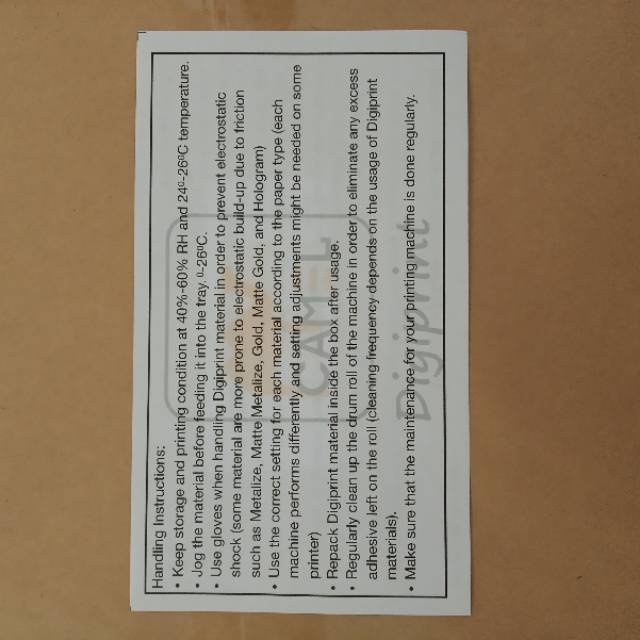 Jual Kertas Stiker Vinyl Merk Camel Digiprint A3+ / Bahan Sticker Vinyl ...