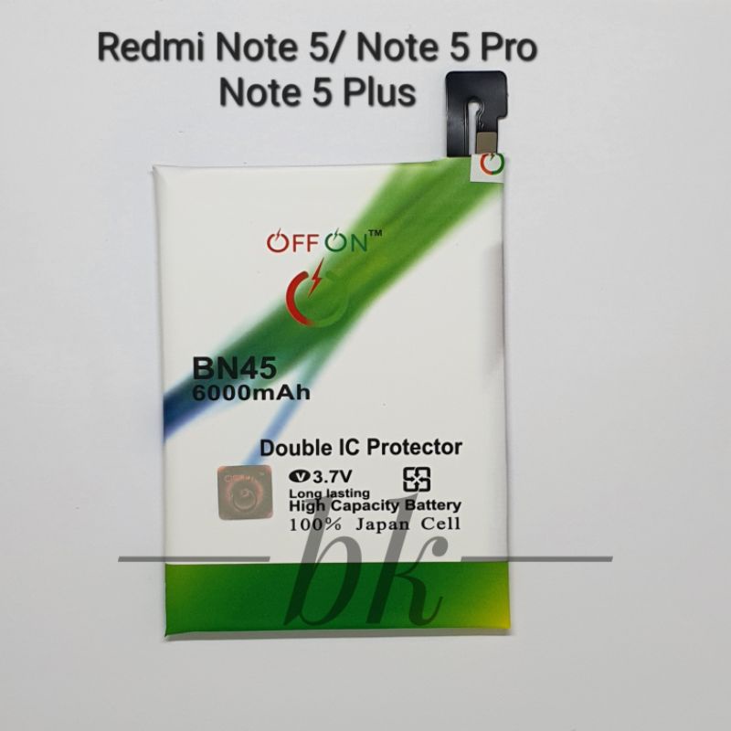Jual Baterai Batre Double IC Offon Xiaomi BN45 BN 45 Redmi Note 5 ...