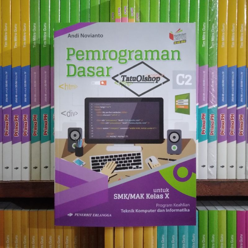 Jual Buku Pemrograman Dasar SMK Kelas 10 X 1 KIKD Original Erlangga ...
