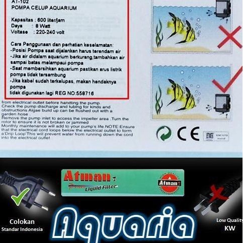 Jual Atman At102 Pompa Celup Aquarium Submersible Water Pump | Shopee Indonesia