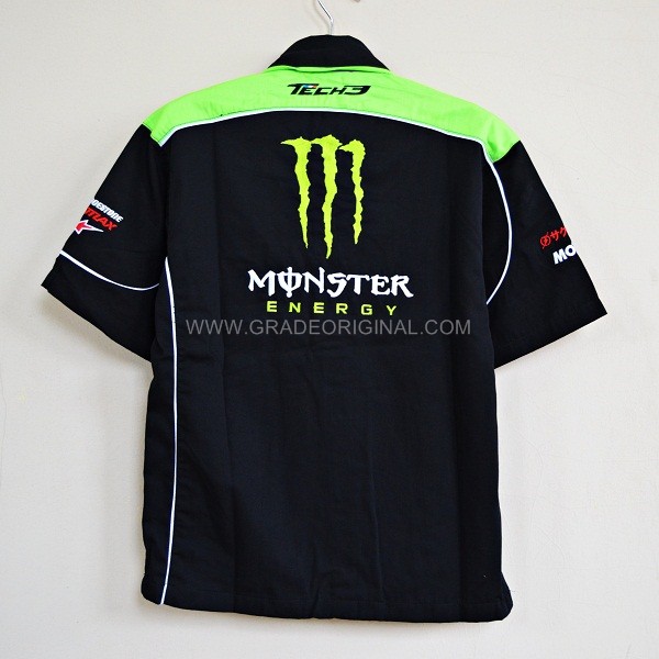 Jual BAJU CASUAL FORMAL - Kemeja Bordir Automotif Yamaha Tech3 Monster ...