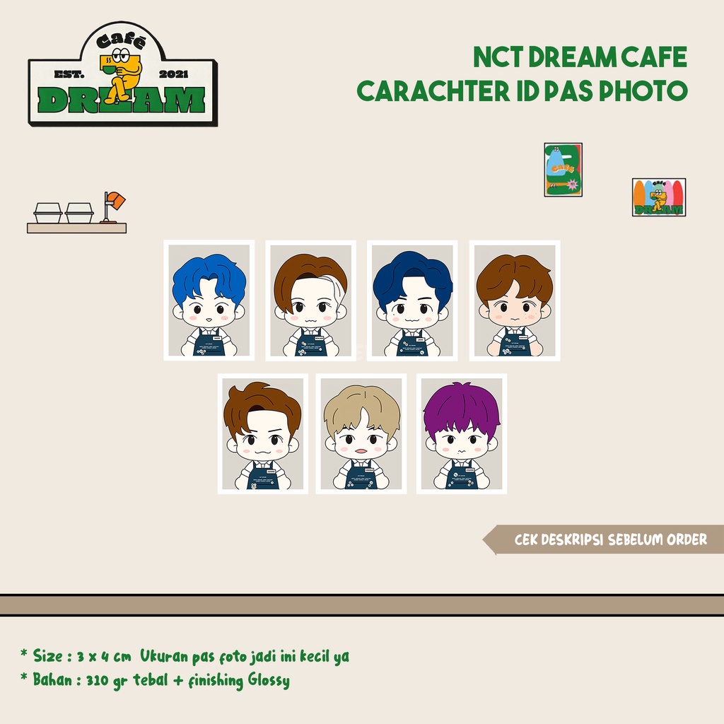 Jual Nct Dream Cafe Chibi Pas Foto | Shopee Indonesia
