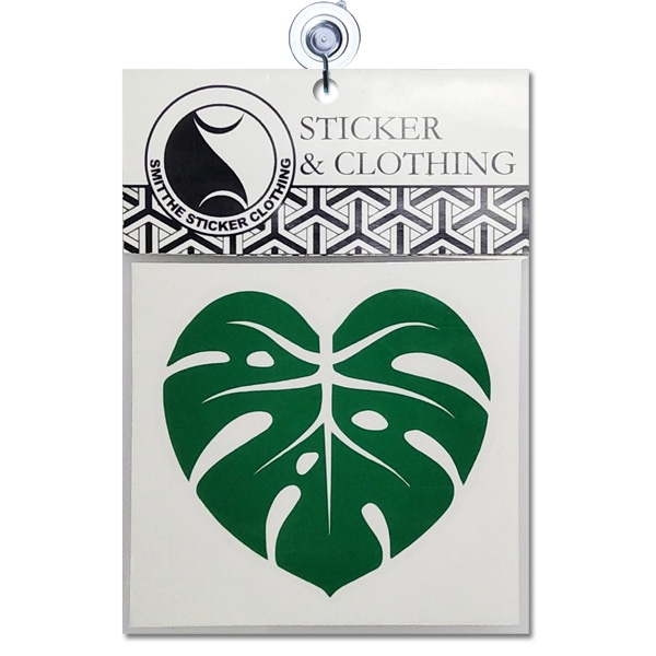 Jual Stiker Monstera Deliciosa bentuk love daun janda bolong Cutting ...