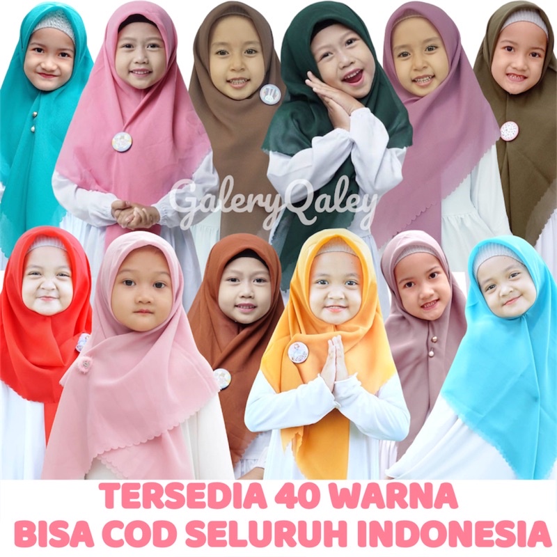 Jual HIJAB SEGIEMPAT KIDS INSTANT / HIJAB ANAK ABG / BELLASQUARE ANAK ...