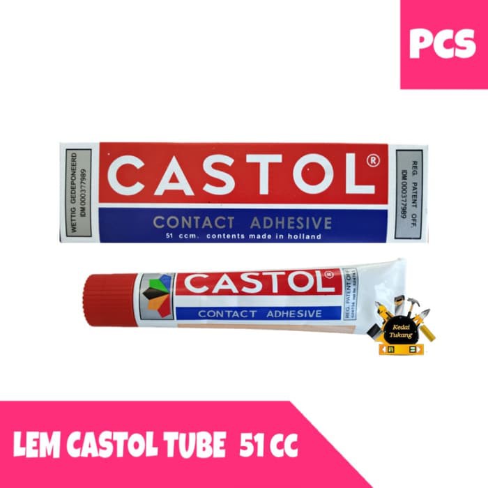 Jual KEDAI TUKANG - Lem Castol Contact Adhesive Tube 51 cc Serbaguna ...