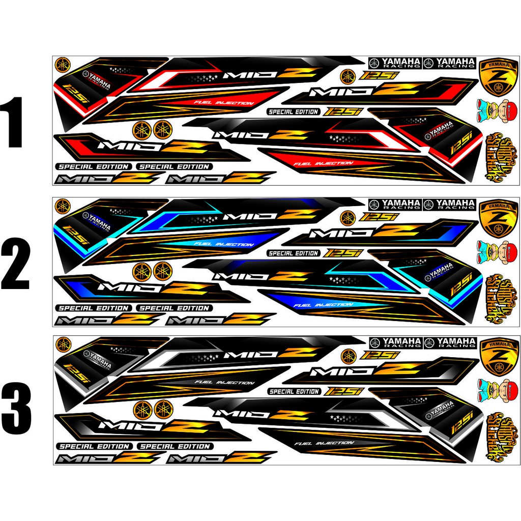 Jual THAILOOK STRIPING MIO Z STIKER YAMAHA MOTOR MIO Z | Shopee Indonesia