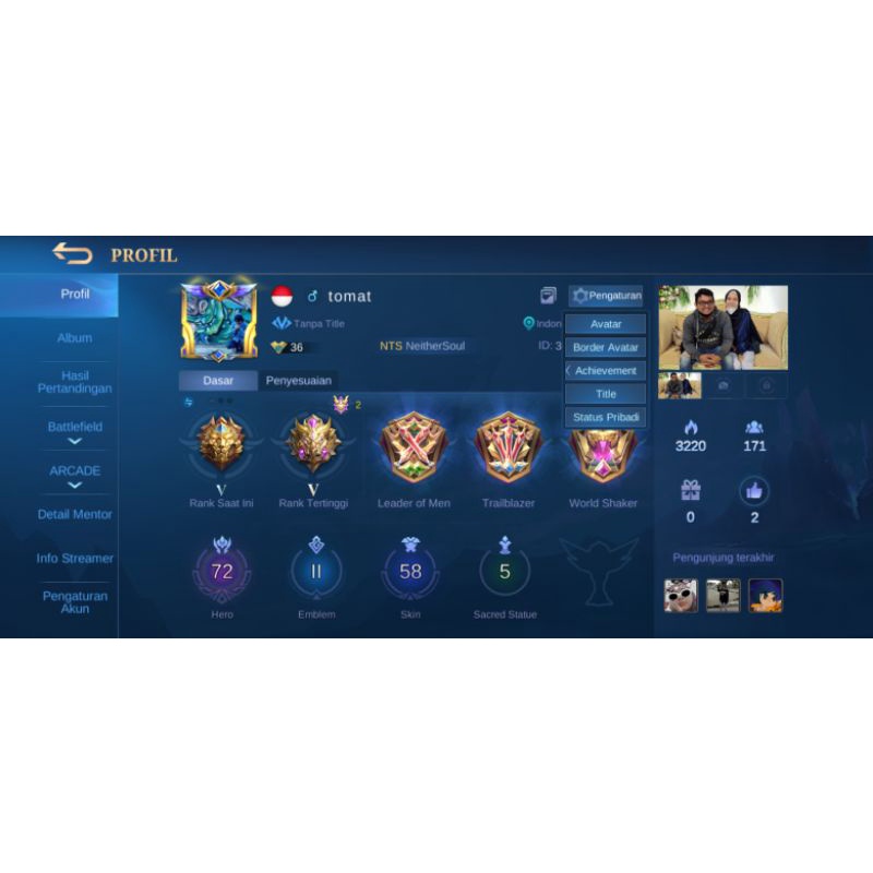 Jual Akun Checker Mobile Legends Murah | Shopee Indonesia