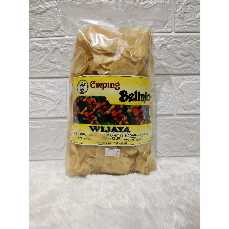 Jual Kerupuk / Krupuk Blinjo Wijaya Sidoarjo 500gr | Shopee Indonesia
