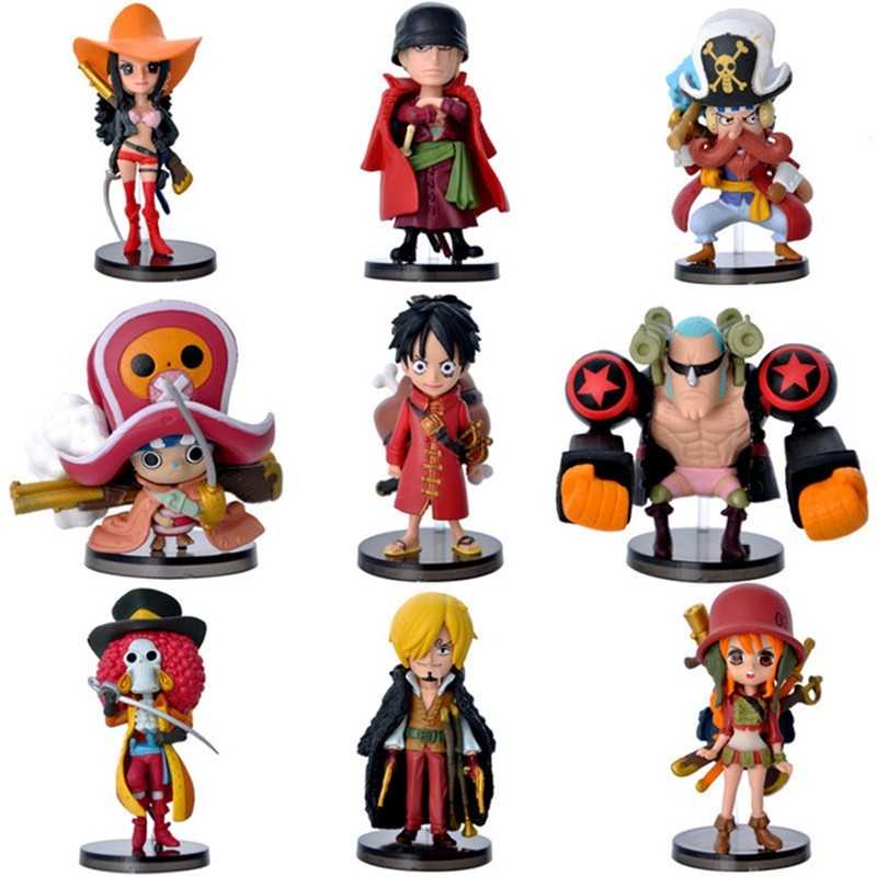 Jual Mainan Hobi Koleksi Action Figure One Piece 9 PCS Toys Anak Patung ...