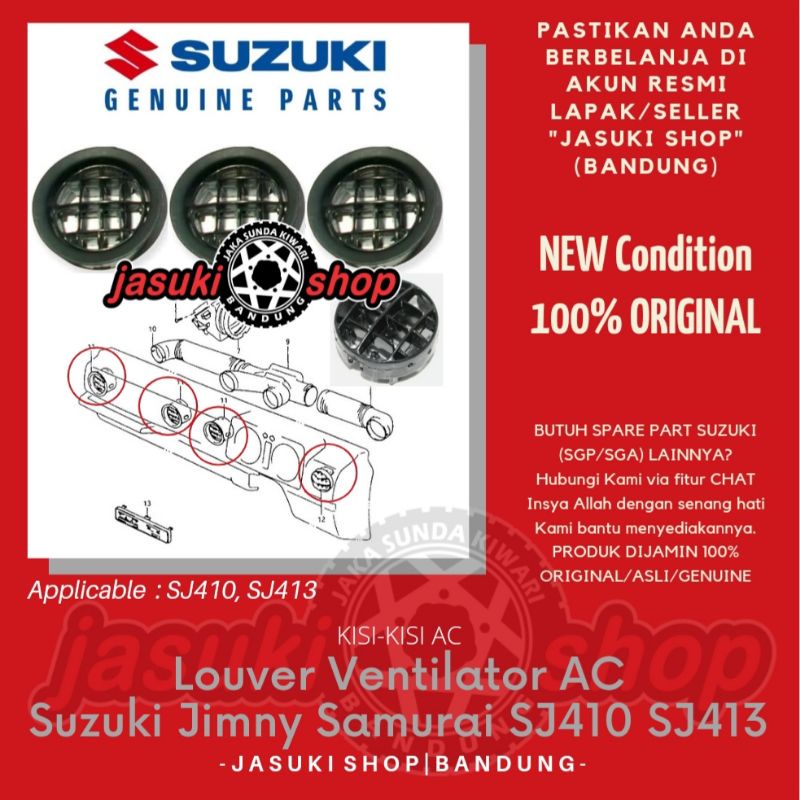 Jual Louver Ventilator Kisi Kisi AC Suzuki Super Jimny Katana Samurai ...