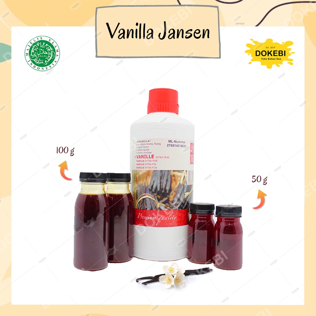 Jual Jansen Vanilla Extract 50 ml & 100 ml [ Halal ] / Vanila Ekstrak ...