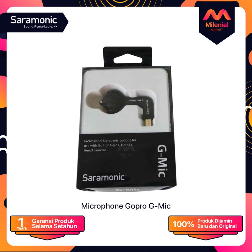 Jual Saramonic GoMic G-Mic Stereo Ball Microphone GoPro Camera | Shopee ...
