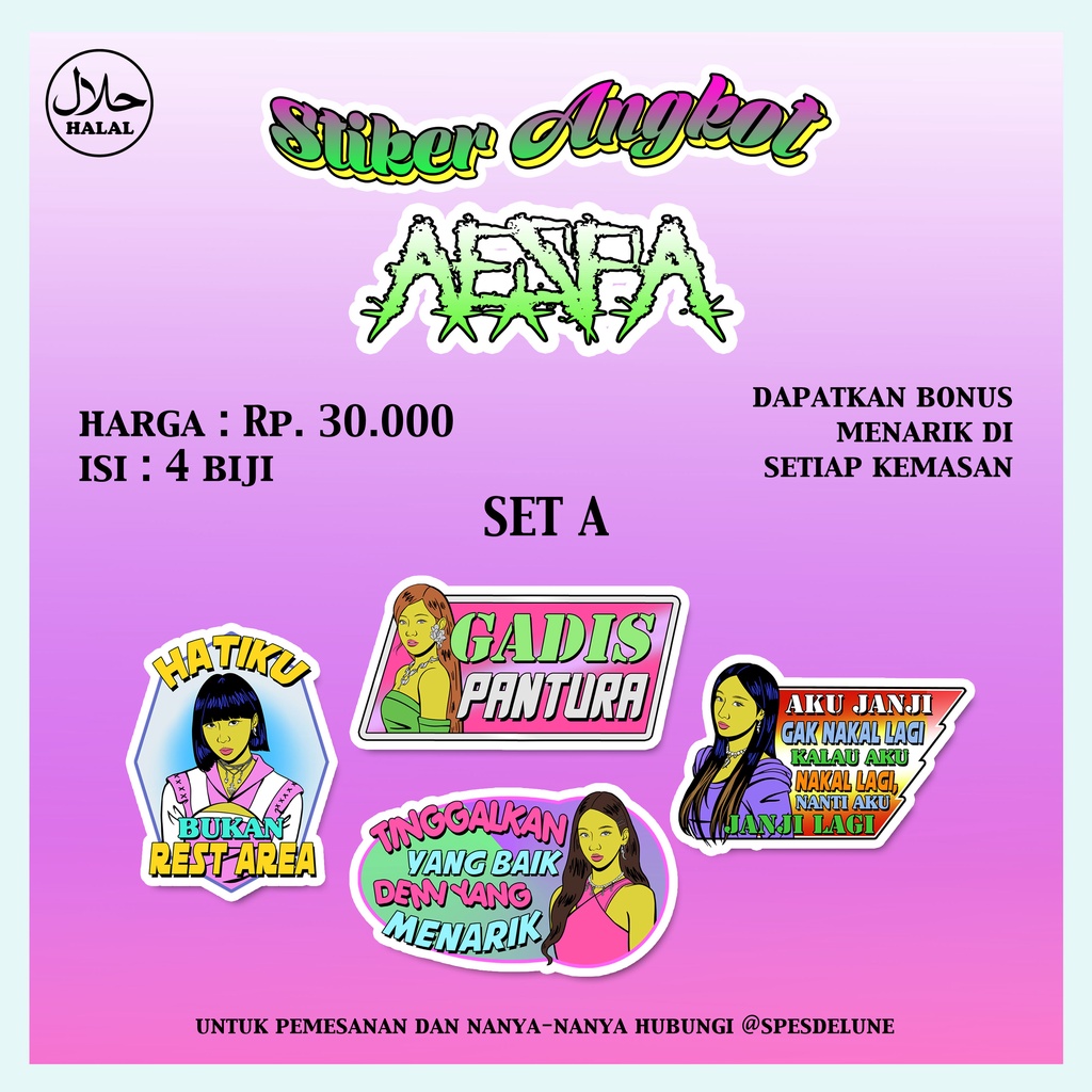 Jual Stiker Angkot AESPA | Shopee Indonesia