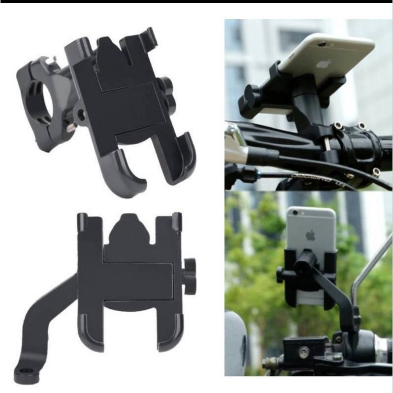 Jual holder full besi berat full besi STANG Holder Stand phone Mount ...