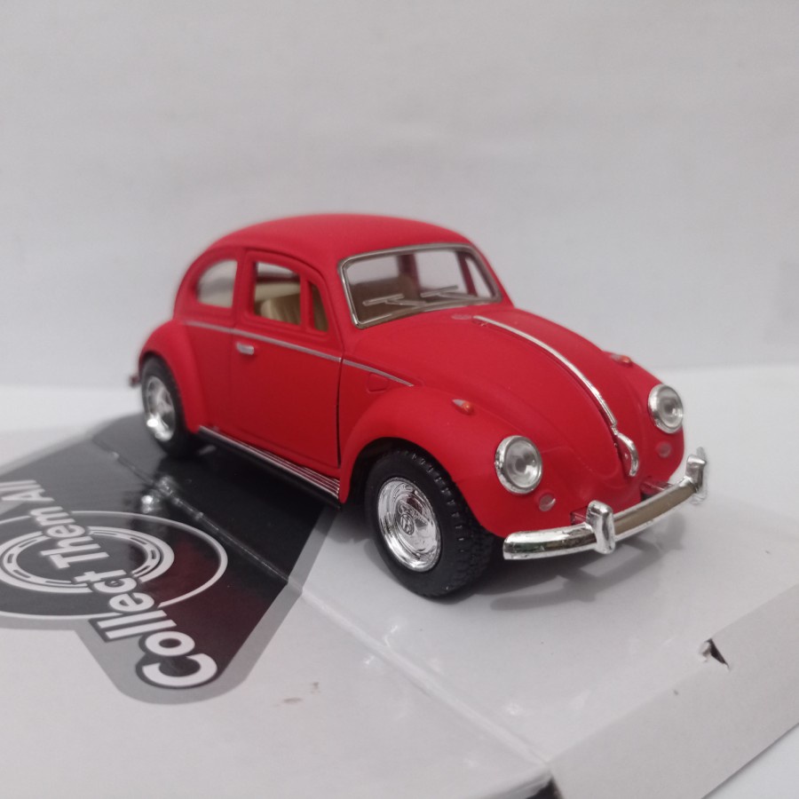 Jual Diecast VW Kodok Volkswagen beetle kinsmart Skala 1:32 miniatur ...