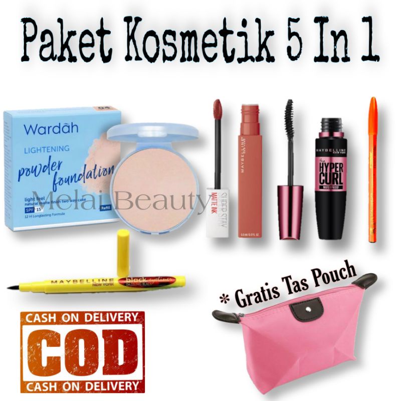Jual Paket Kosmetik 5 In 1 Wardah / Paket Kosmerik Lengkap / Kosmetik ...