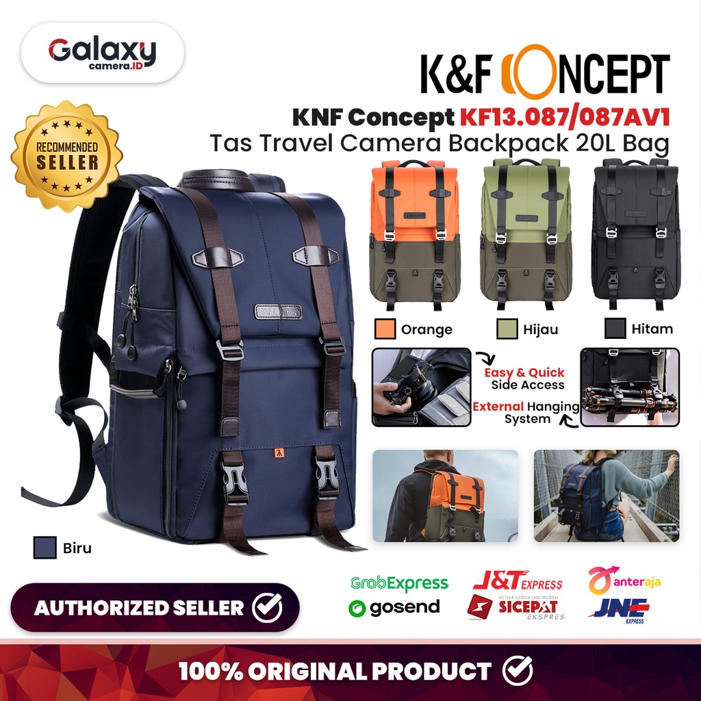 Jual K&F Concept 20L Tas Travel Camera Backpack Waterproof Bag KNF ...