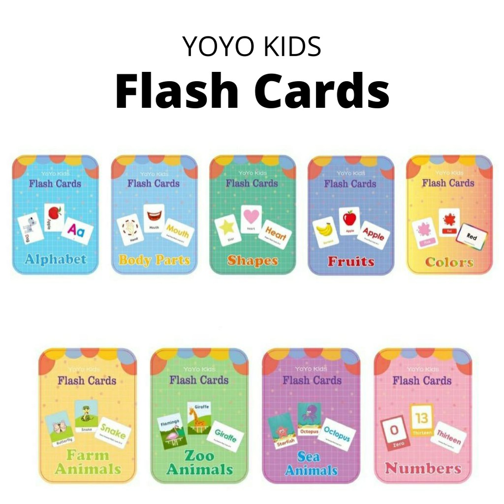 Jual FLASH CARD YOYO KIDS / kartu edukasi / mainan anak murah / mainan ...