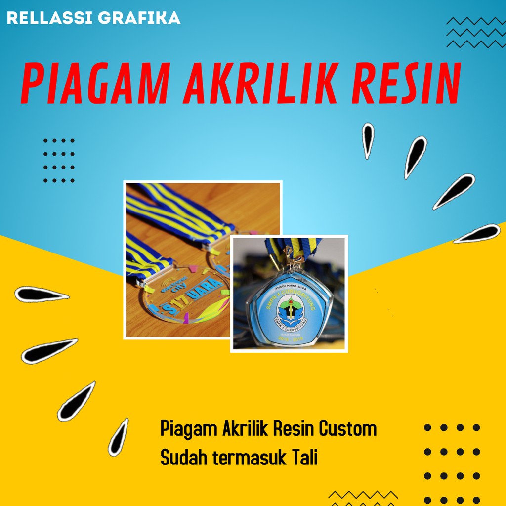 Jual Mendali Custom Akrilik/Piagam Custom/Murah | Shopee Indonesia