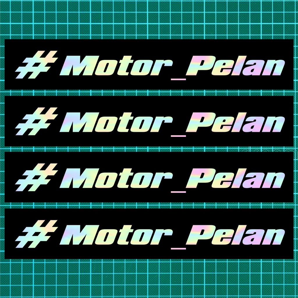 Jual Sticker stiker cutting custom hologram Motor Pelan | Shopee Indonesia