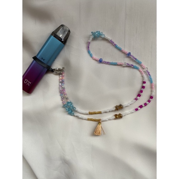 Jual lanyard pods beaded / tali pods manik dengan karet | Shopee Indonesia