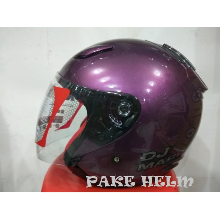 Jual HELM KYT DJ MARU SOLID DEEP PURPLE UNGU DJMARU | Shopee Indonesia