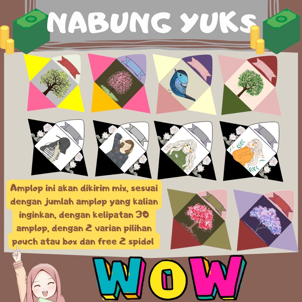Jual Tantangan Nabung 100 Amplop/Saving Money/Nabung Random | Shopee ...
