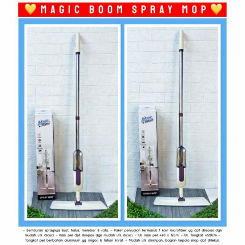 Jual MAGIC BOOM/ SPRAY MOP | Shopee Indonesia