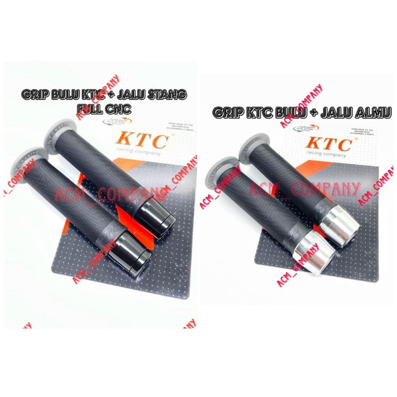 Jual PAKET HANDGRIP GRIP KTC RACING ORIGINAL PLUS JALU STANG CNC ...