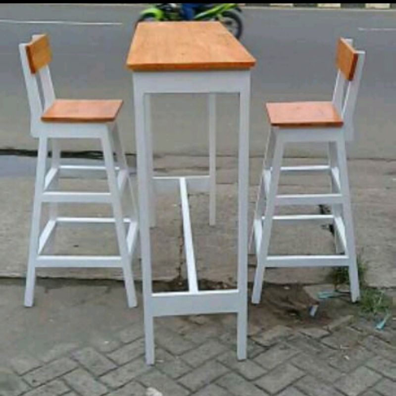 Jual meja bar set kayu jati belanda | Shopee Indonesia
