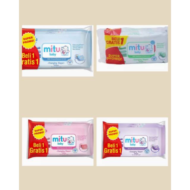 Jual Tissu basah Mitu 50+50 pcs | Shopee Indonesia