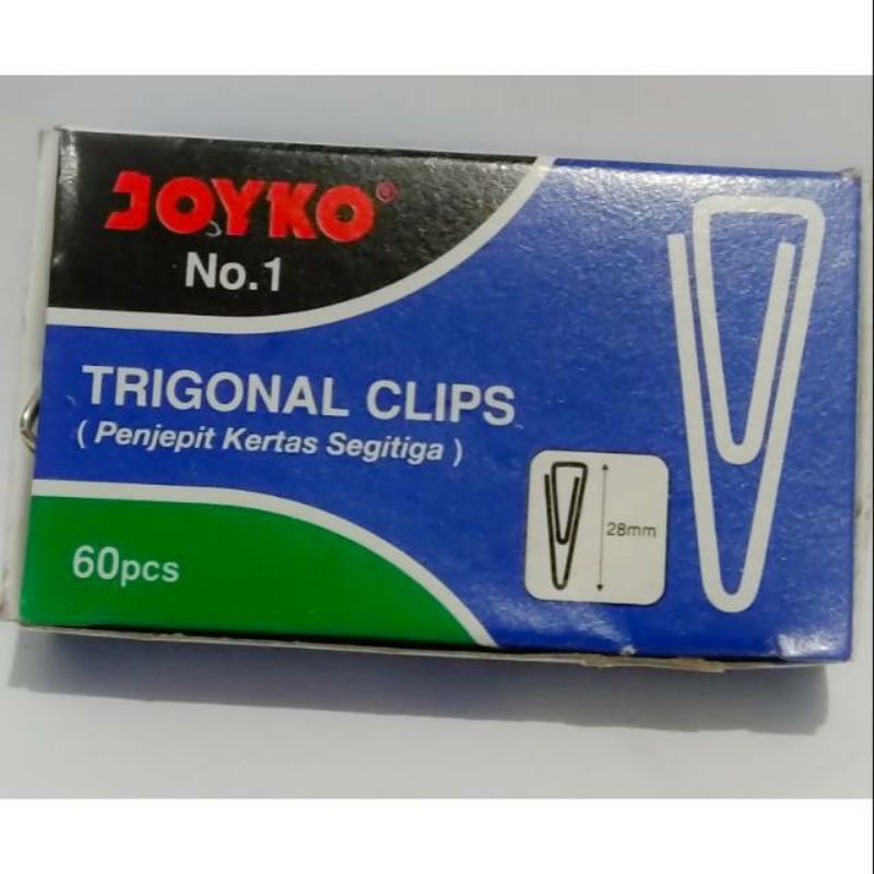 Jual Trigonal Clip no 1 ( tertera 1 pack isi 10 kotak kecil) | Shopee ...